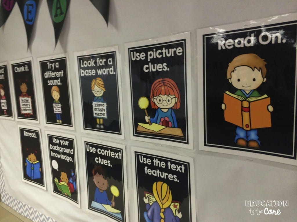 Reading Strategies Posters and a FREEBIE! | Education to the Core