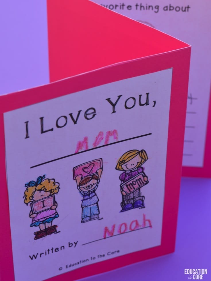 Mother's Day Pop-Up Card and DIY Book Freebie! - Education to the Core