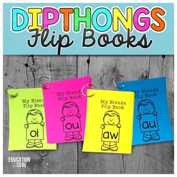 Diphthong Flip Books | Education to the Core
