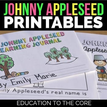 Johnny Appleseed Activities | Education to the Core