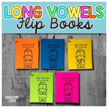 Long Vowels Flip Books | Education to the Core
