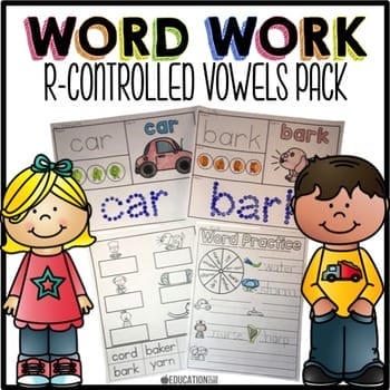 R-Controlled Vowels Word Work | Education to the Core