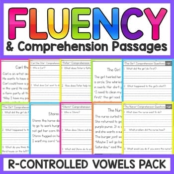 R-Controlled Vowels Fluency Passages | Education to the Core
