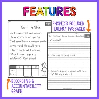 R-Controlled Vowels Fluency Passages | Education to the Core