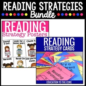 Reading Strategy Posters Bundles | Education to the Core