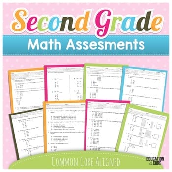 Second Grade Assessments Common Core Math | Education to the Core