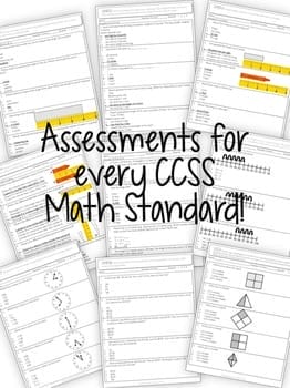 Second Grade Assessments Common Core Math | Education to the Core