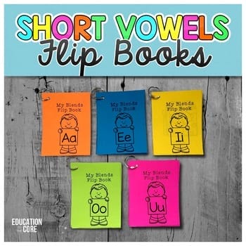 Short Vowels Flip Books | Education to the Core