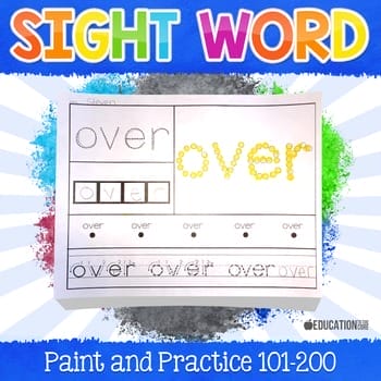 Sight Words Paint and Practice Bundle | Education to the Core