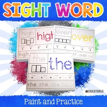 Sight Words Paint and Practice Bundle | Education to the Core
