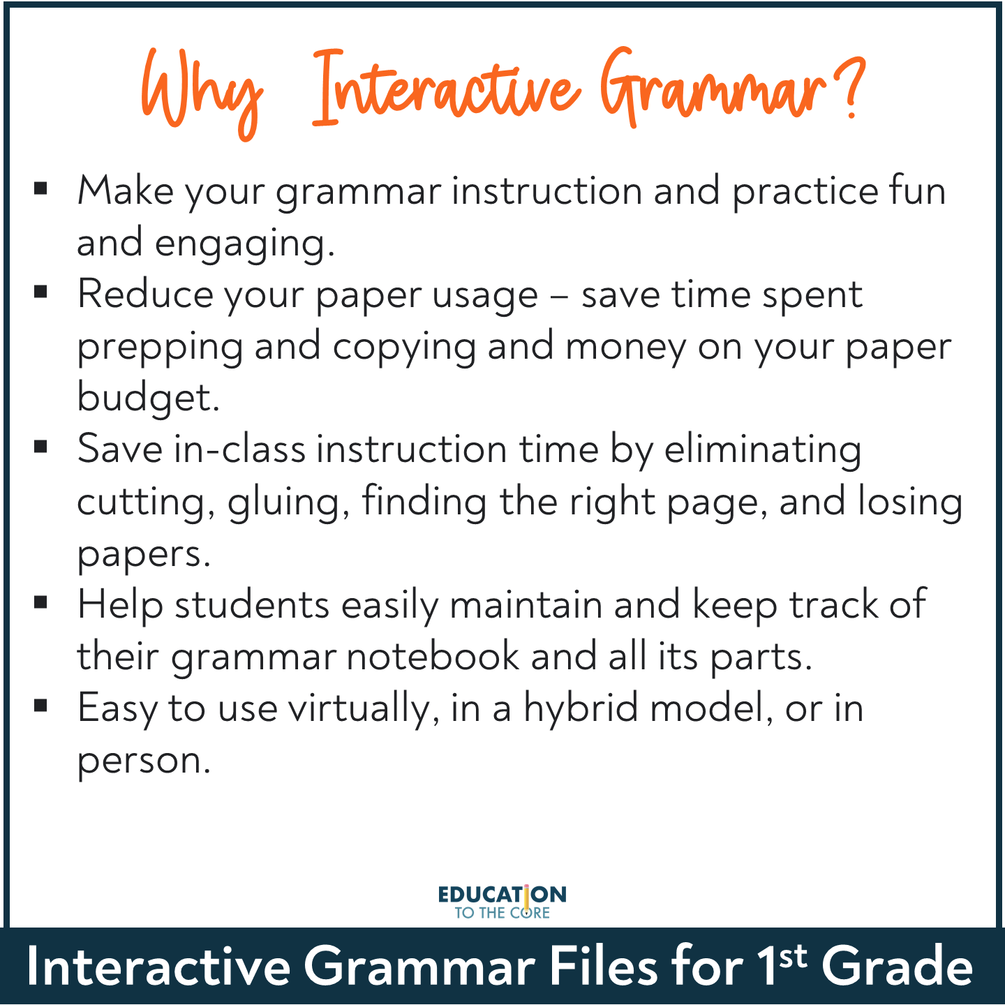 Grammar Interactive Notebooks | Volume 2 | Education to the Core