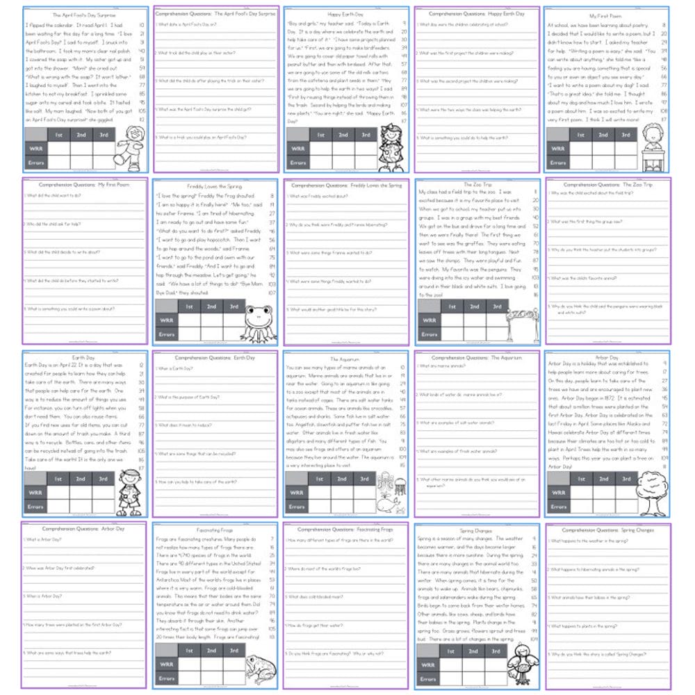 2nd Grade Fluency Passages for April | Education to the Core