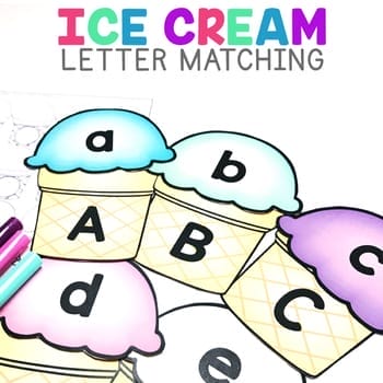 Ice Cream Letter Matching | Education to the Core