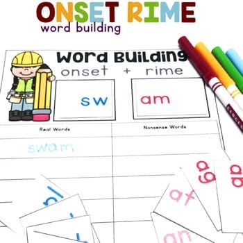 Onset and Rime Word Building | Education to the Core