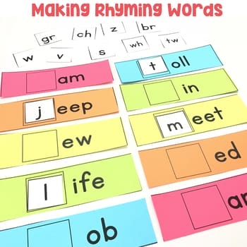 Making Rhyming Words | Education to the Core