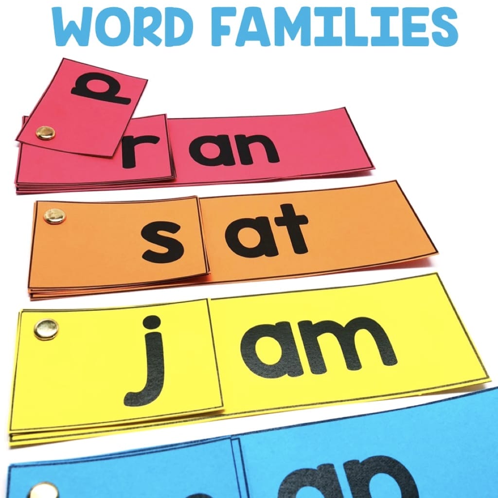 Word Family Cards | Education to the Core