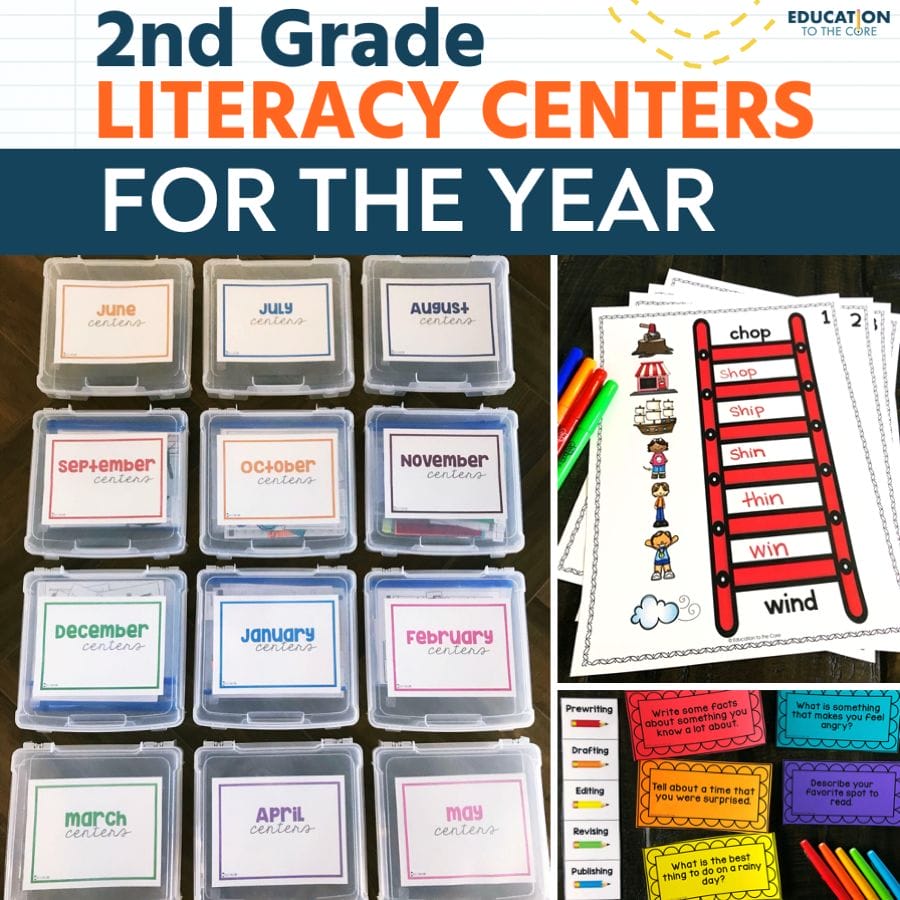 2nd Grade Literacy Centers for the Year | Education to the Core