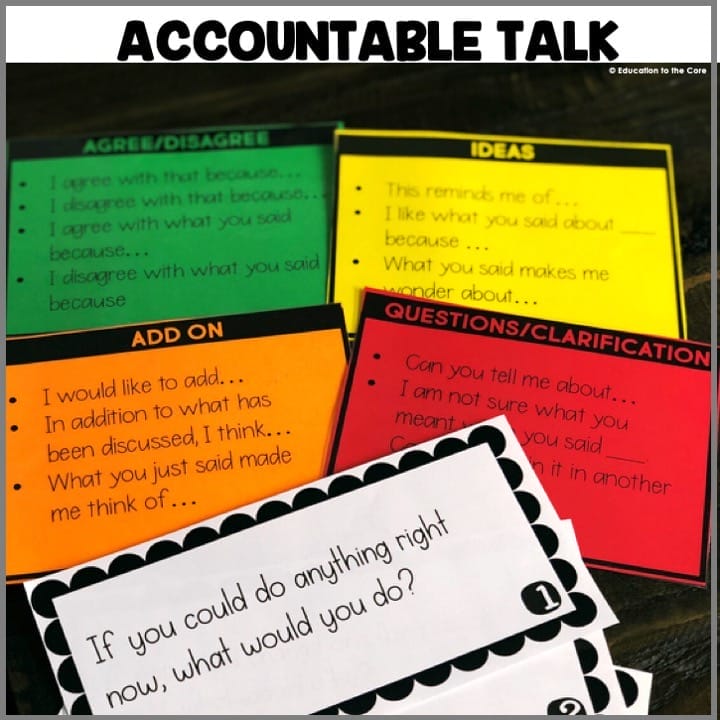 "Accountable Talk" Center | Education to the Core