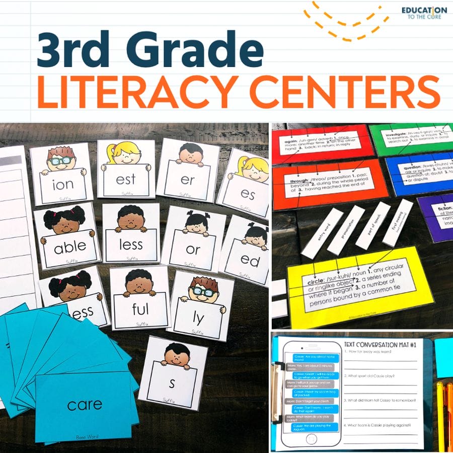 3rd Grade Literacy Centers | Education to the Core