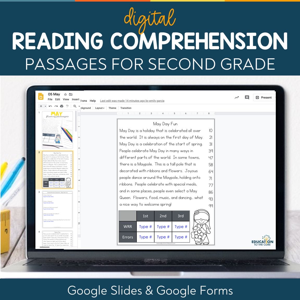 DIGITAL 2nd Grade Reading Comprehension Passages for Google Classroom ...