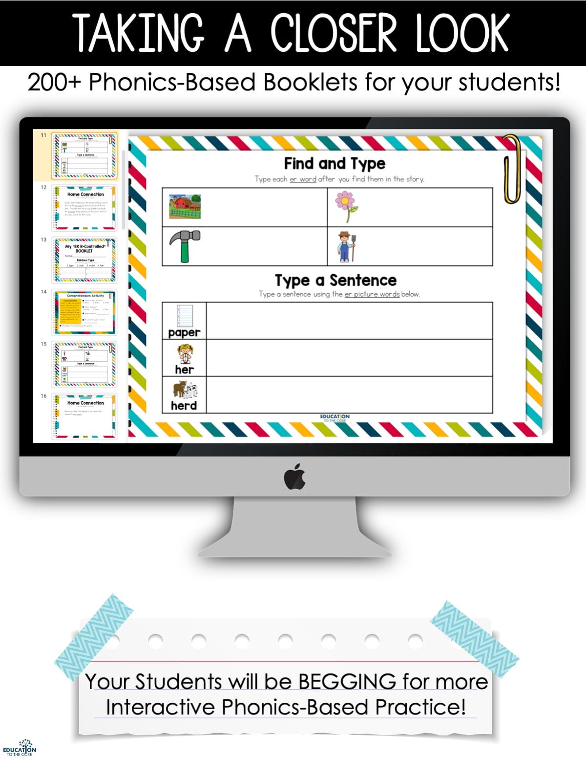 DIGITAL Phonics Booklets for Google Classroom™/Slides™ | ETTC