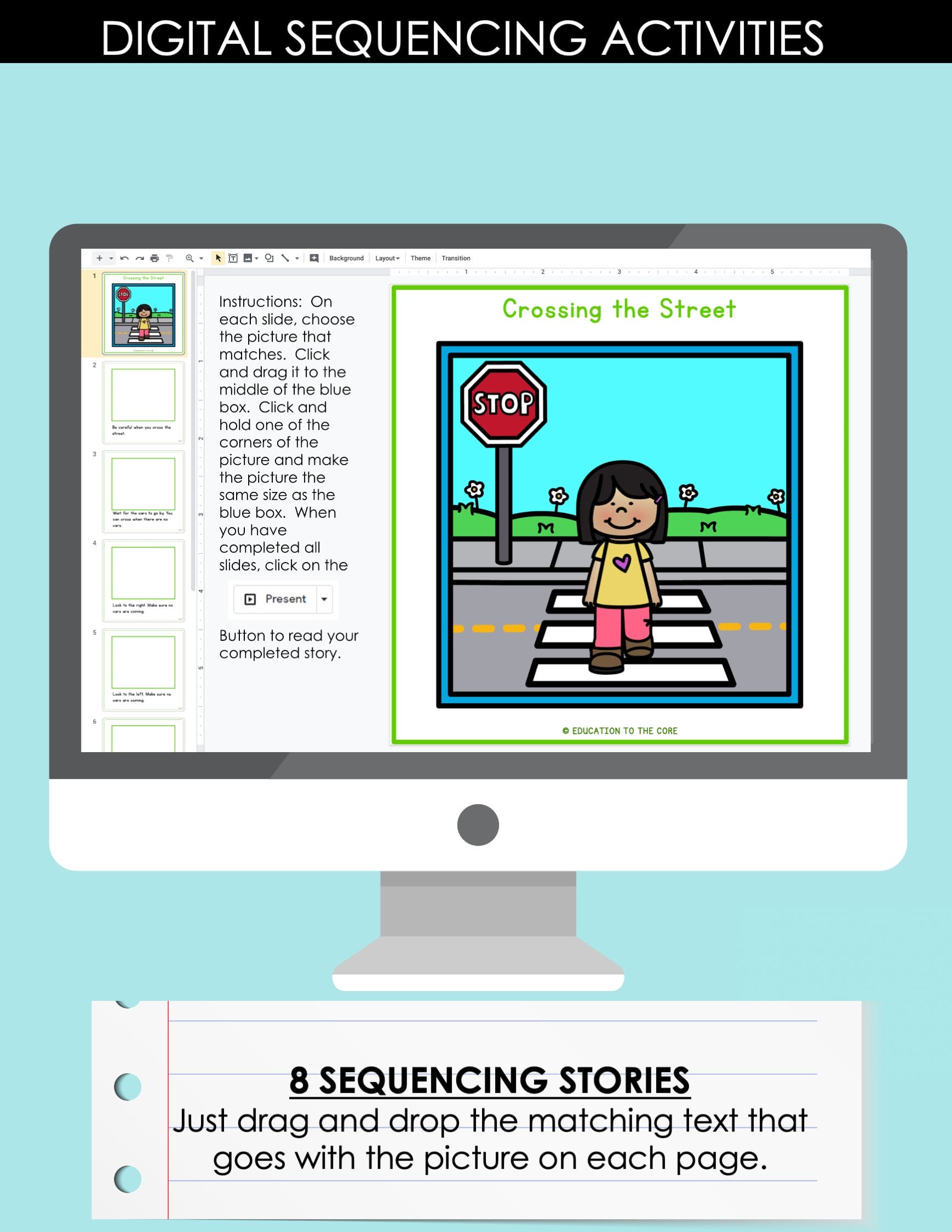 Digital Sequencing Activities for Google Classroom™ | ETTC