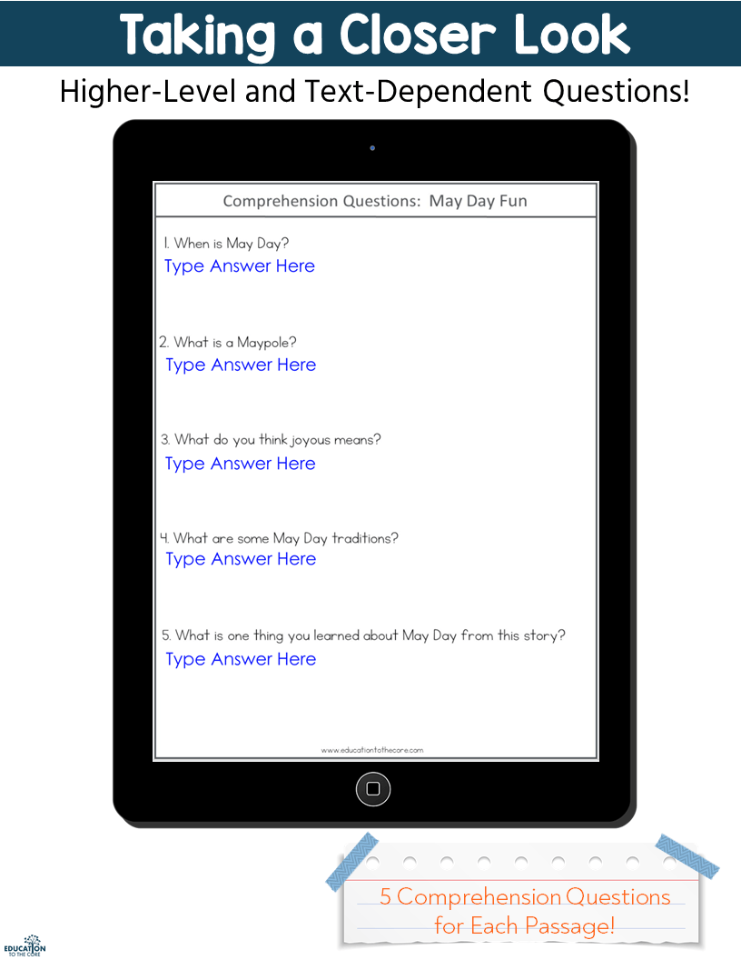 DIGITAL 2nd Grade Reading Comprehension Passages for Google Classroom ...
