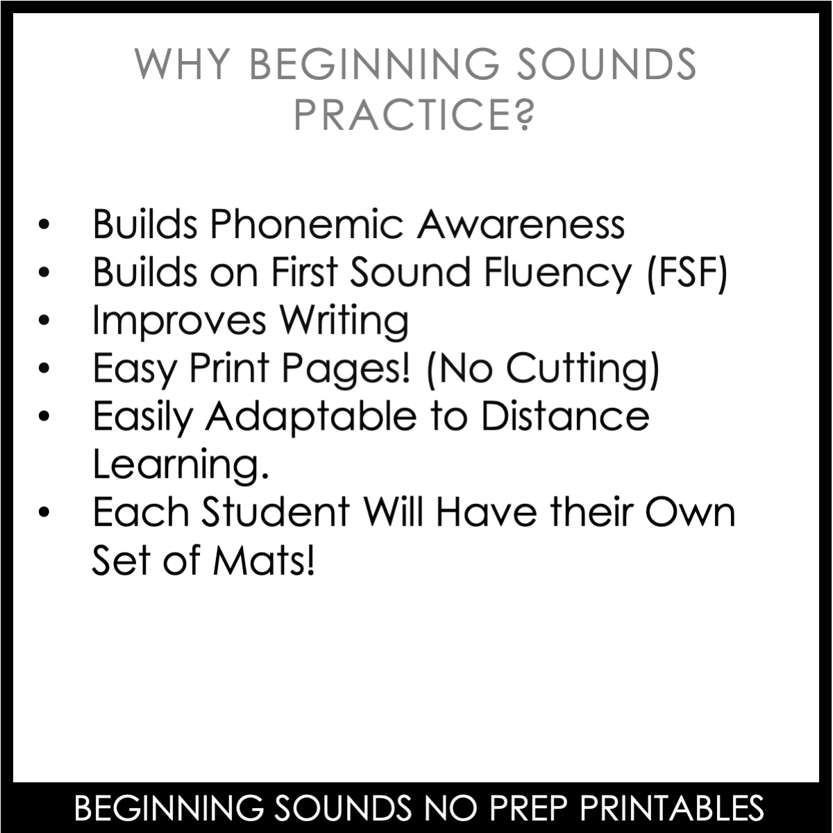 Beginning Sounds No Prep Printables | Education to the Core