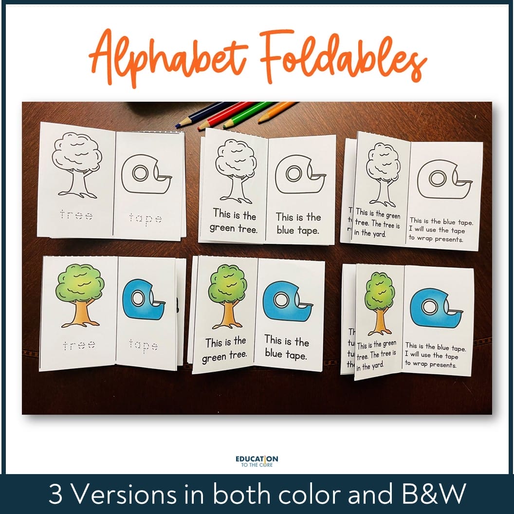 Alphabet Foldable Booklets | Education to the Core