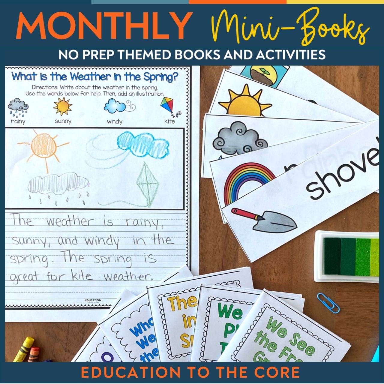 No Prep Monthly Mini-Books for the Year | Education to the Core