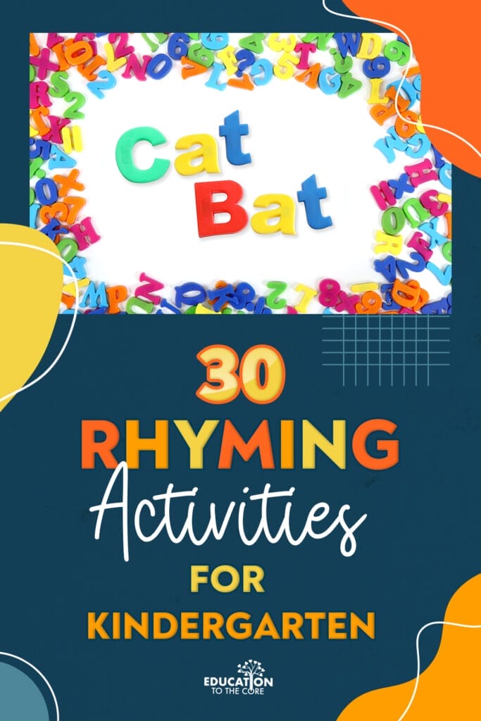 30 Rhyming Activities for Kindergarten | Education to the Core