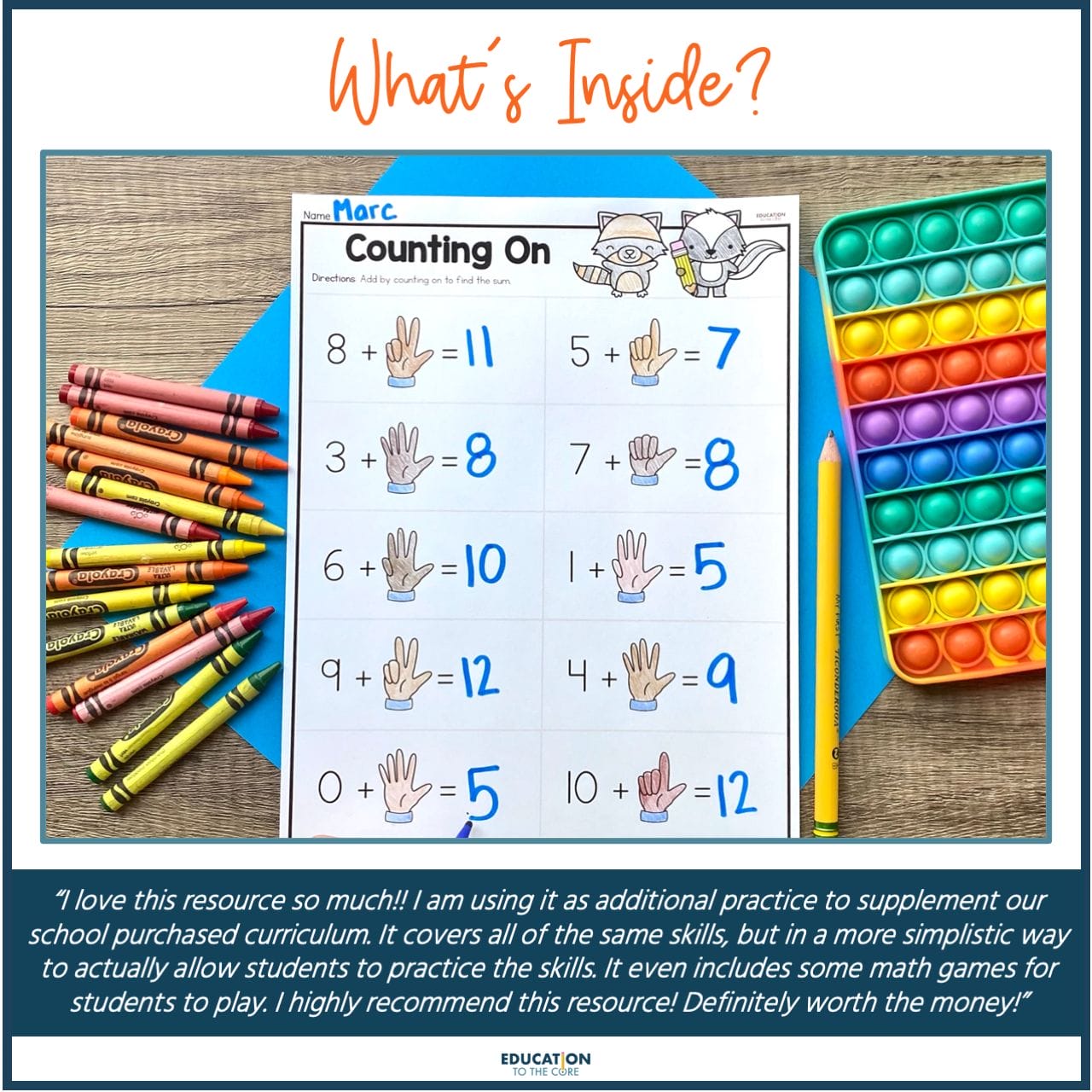 Math Activities Packets Bundle | Math Practice | Education to the Core