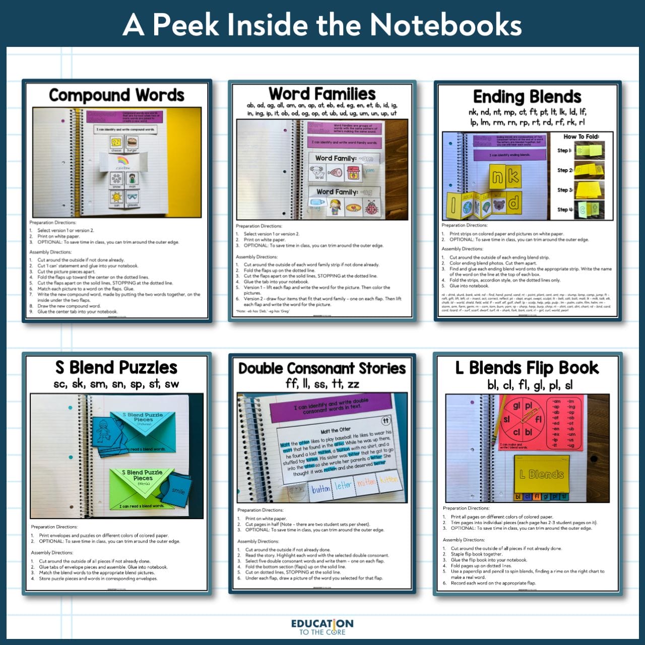 Phonics Interactive Notebooks | Education to the Core