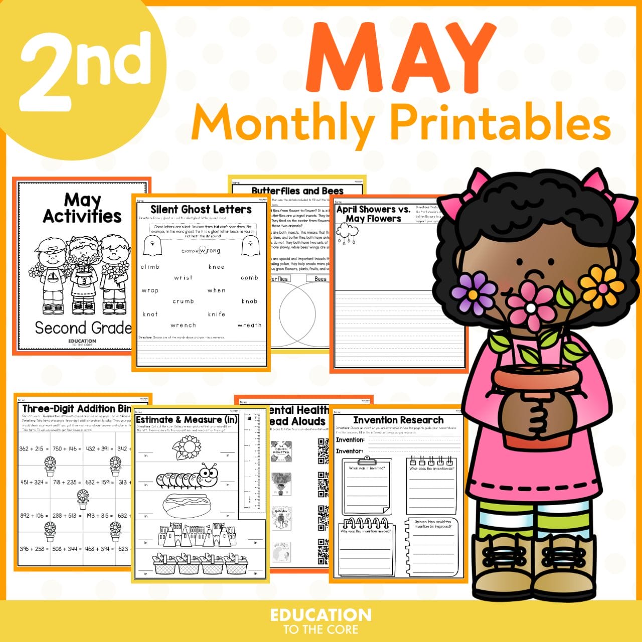 May No Prep Packet 2nd Grade | May Activities | ETTC