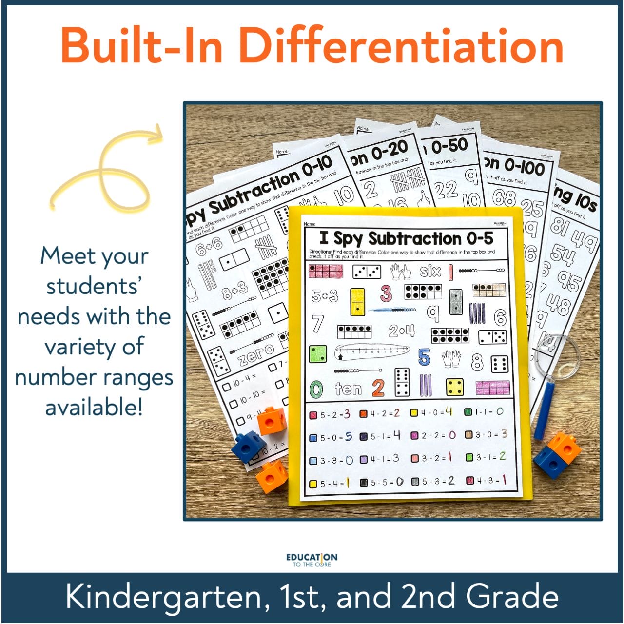 I Spy: Math Worksheets | Math Activities | Differentiated Math | ETTC