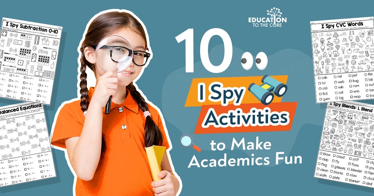 10 I Spy Activities to Make Academics Fun | Education to the Core