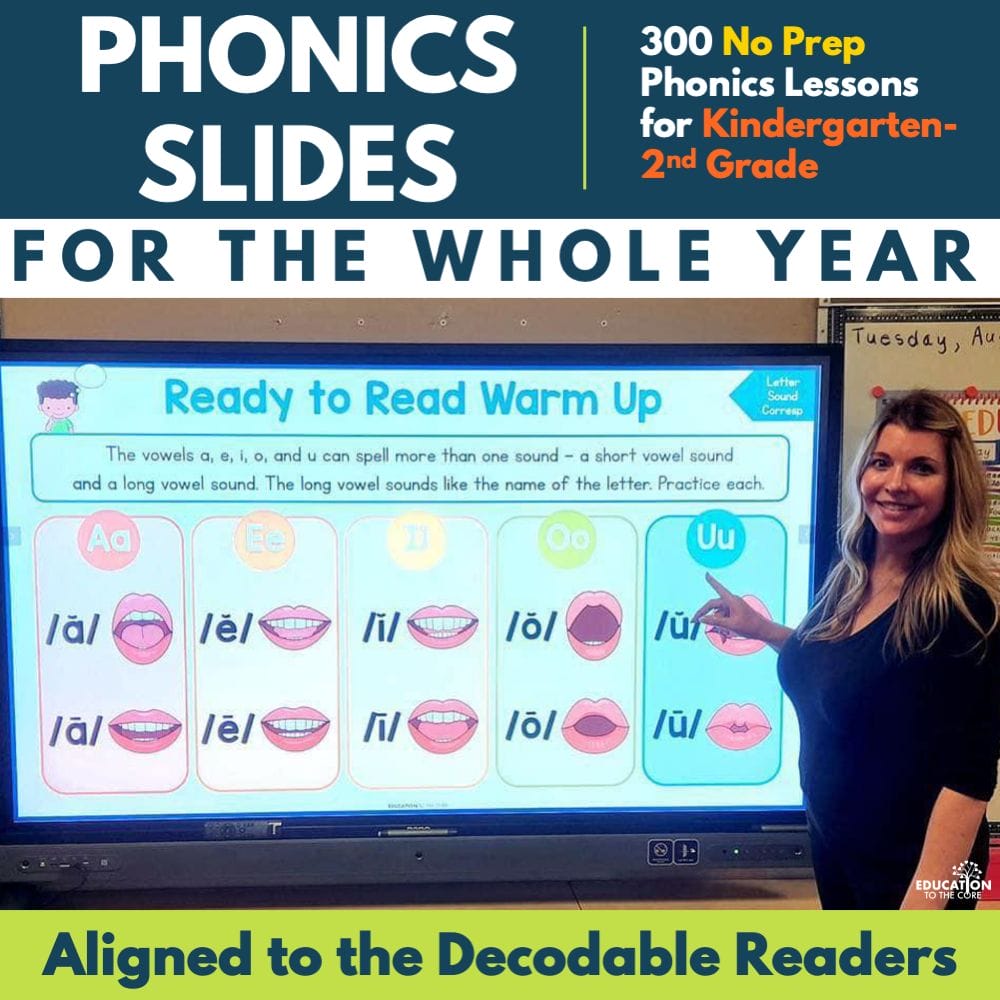 Digital Phonics Instructional Slides | Year-Long SOR-Aligned Phonics ...