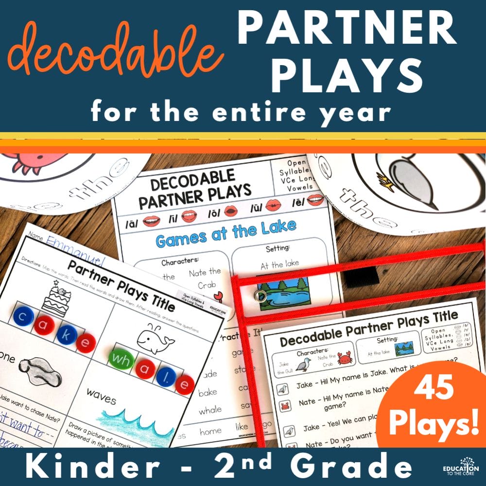 Decodable Partner Plays | Science of Reading Theater | ETTC